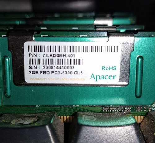 Оперативная память DDR2 серверная Apacer 2GB FBD