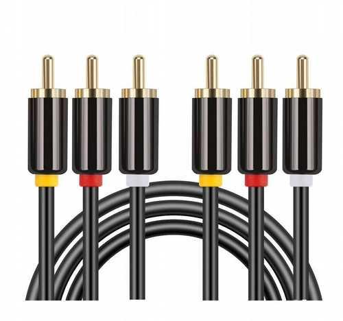 Шнур HI-FI 3RCA (M) – 3RCA (M) 10.0 метров