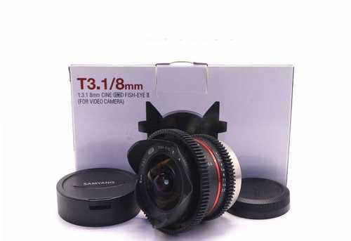 Samyang 8mm f/3.1 UMC Fish-eye II cine для Fujifil