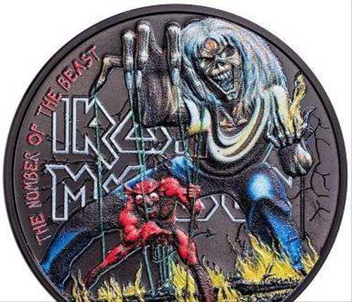 Монета Iron Maiden The Number of the Beast 2022год