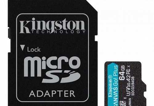 Карта памяти Kingston microsdxc Canvas GO Plus Cla