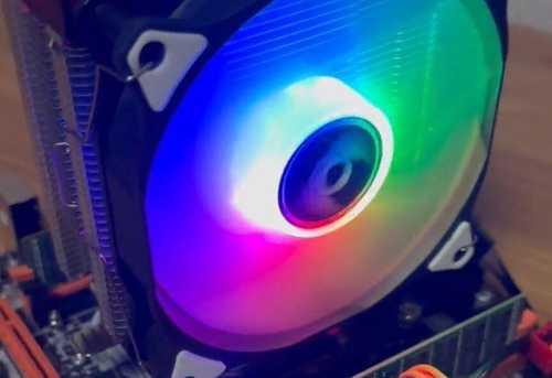 Кулер для процессора 4 трубки с подсветкой RGB