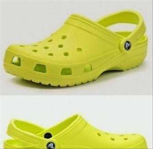 Crocs Сабо Classic салатовый желтый 36 - 47 р