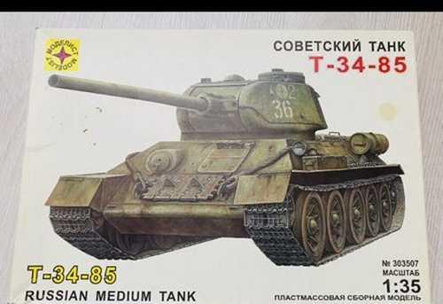 Сборная модель танка Т-34