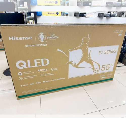 Телевизор Hisense 55" 55E7NQ 4K qled