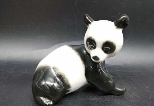 Фарфоровая статуэтка лфз "панда", дл. 9,7 см, выс