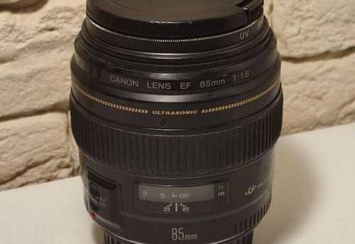 Объектив Canon EF 85mm f1.8 usm