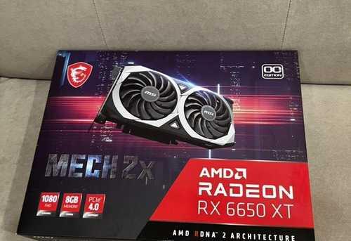 Видеокарта msi amd radeon rx 6650 xt новая