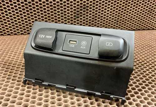 Разъем USB, AUX, audio, video Hyundai Santa Fe TM