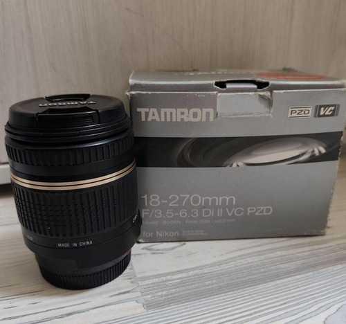 Объектив tamron 18-270 для Sony