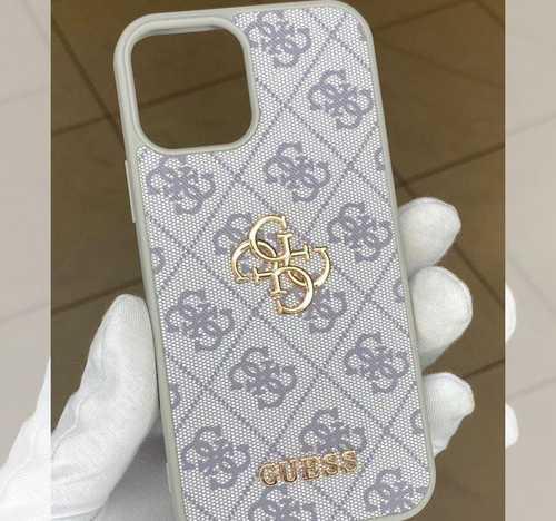 Чехол на iPhone 12 guess серый