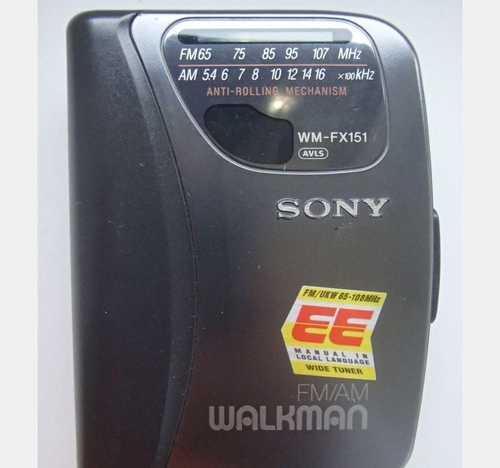 Аудиоплеер кассетный sony WM-FX151