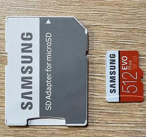 Карта памяти Samsung microSD EVO Plus 512Gb