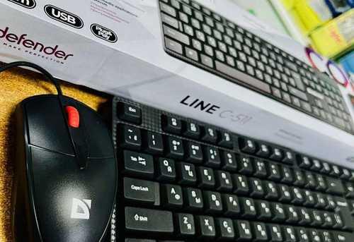Комплект клавиатура + мышь Defender Line C-511 RU
