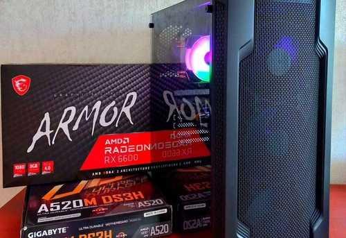 Игровой пк Razen 5 5500, RX6600(GTX 3060), 4,3Ггц