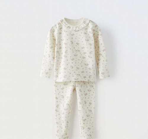 Костюм 116 zara в рубчик лонгслив и леггинсы