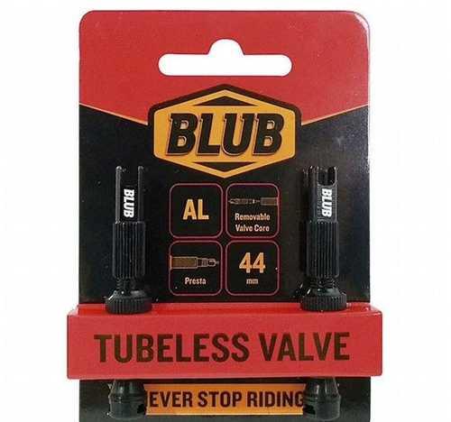 Ниппель бескамерный Blub Tubeless Valves 2шт Alum