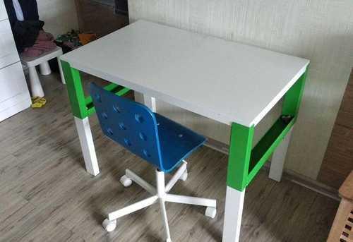 Стол и стул для учебы растущий Икеа IKEA