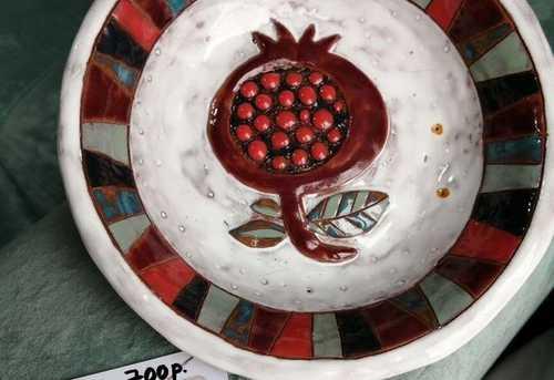 Блюдо и тарелка керамика ручная работа