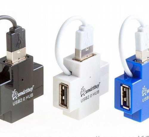 Разветвитель USB (USB 2.0) Smartbuy 4 порта 6900-B