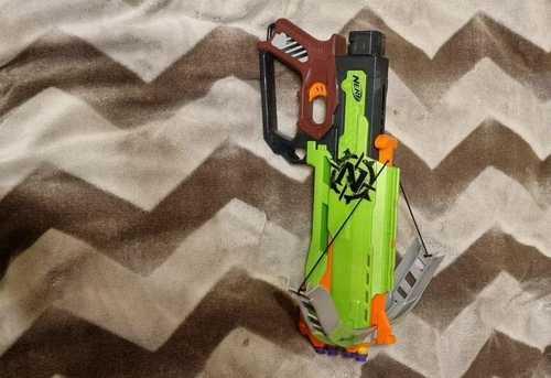 Nerf zombie арбалет