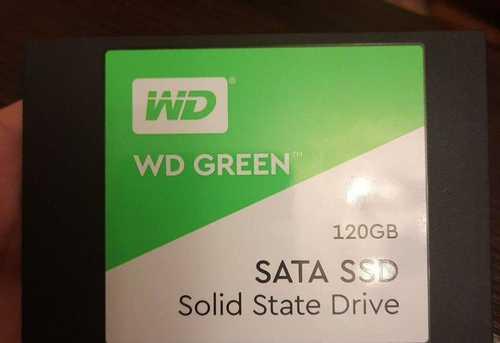 Жесткий диск ssd wd green SATA 120gb