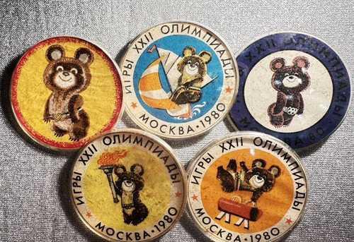 Значки Олимпийский мишка 1980
