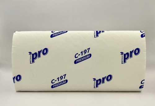 Полотенца бумажные листовые Protissue 2-слойные