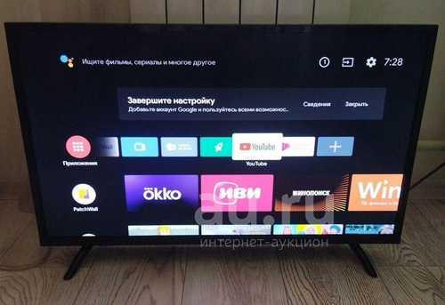 TCL,Smart TV(Android).Wi-Fi,голосовой,82 см