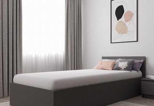 Кровать IKEA 90*200 белая графит