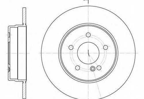 Задний тормозной диск remsa, 655500
