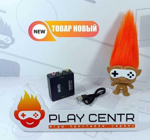 Конвертер hdmi на AV (RCA) - c hdmi на тюльпаны