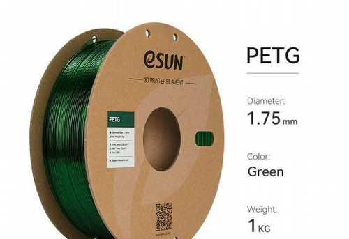 Petg-пластик esun 1.75 мм 1кг., зеленый