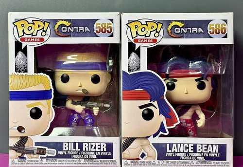 Funko Pop 585 Bill Rizer 586 Lance Bean (Contra)