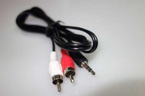 Кабель jack 3.5 мм-2RCA 1.2/1.5м