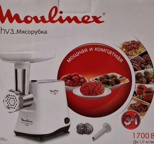 Электромясорубка Moulinex Compact Pro 3 в 1 ME3011