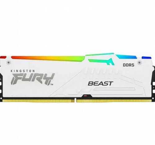 Оперативная память Kingston Fury Beast KF560C30BWA-16 DDR5 - 1x 16гб 6000мгц, dimm, White, Ret