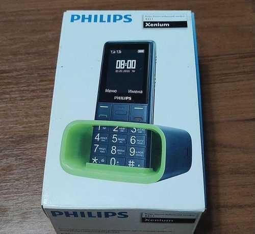 Кнопочный телефон Philips Xenium E311 Navy комп-кт