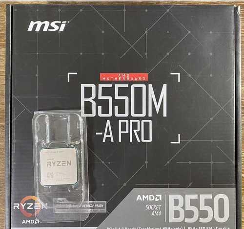 Новый комплект r5 5600   b550m-a pro