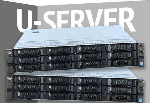 Сервер Dell R730XD 12*3.5 2*2667v3 64Gb H730p 2*75