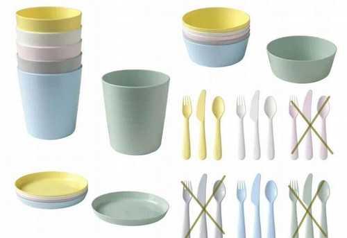 Набор детской посуды IKEA kalas (18 предметов)