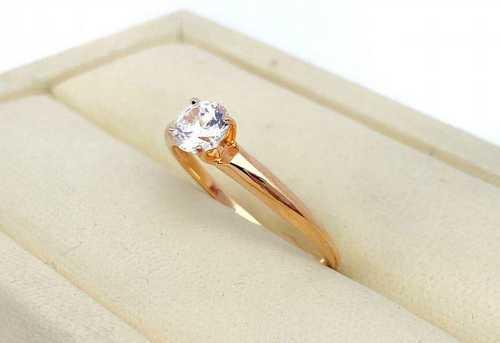 Золотое кольцо с камнем 585пр. размер: 17,3