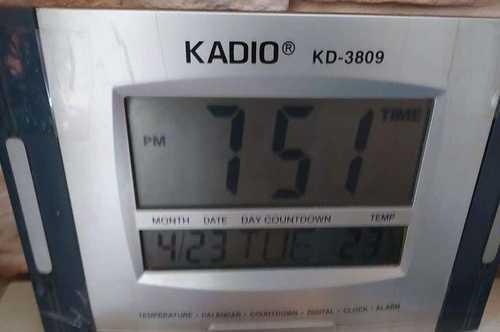 Часы электронные настенные kadio kd3809