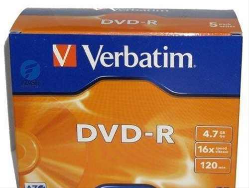 Оптический диск DVD-R диск Verbatim 4,7Gb #19302
