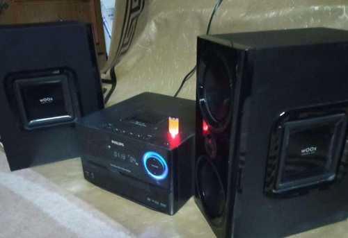 Муз. центр USB AUX DVD MP-3 Fм