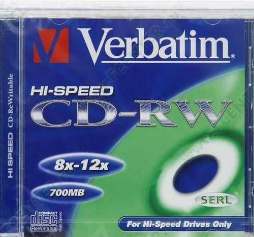 2 Диски CD-RW Verbatim 700MB