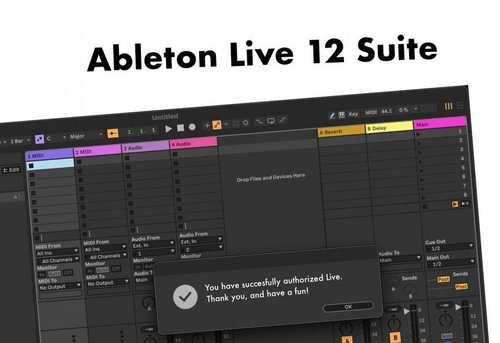 Ableton Live 12 Suite установка на M1 / M2 / M3