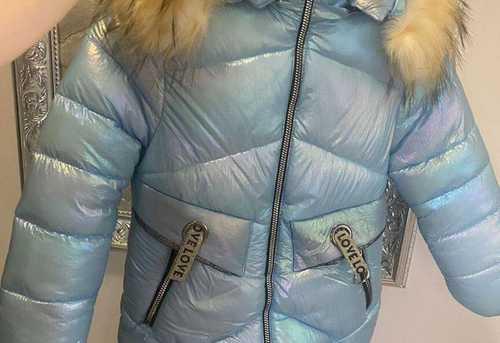 Зимняя куртка Размер на 4-6 лет