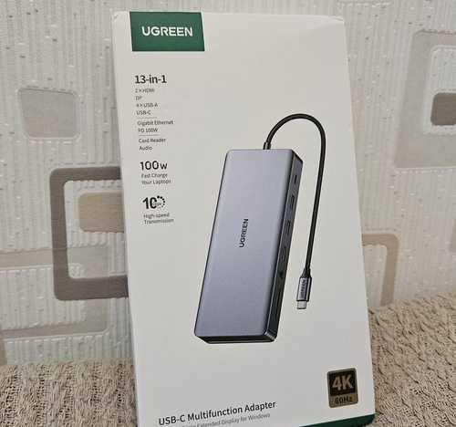 USB хаб концентратор док-станция Ugreen 13 в 1 Pro