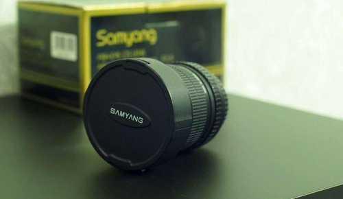 Объектив samyang 8mm f/3.5 Fisheye APS-C Canon EOS